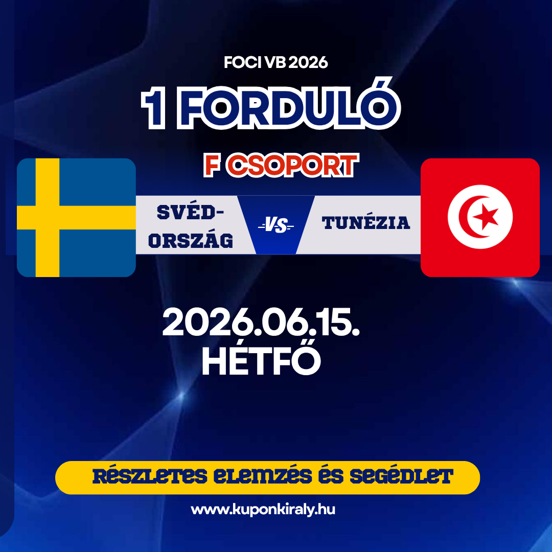 Svédország – Tunézia Tippek & Élő Eredménykövetés | Foci VB 2026 ...